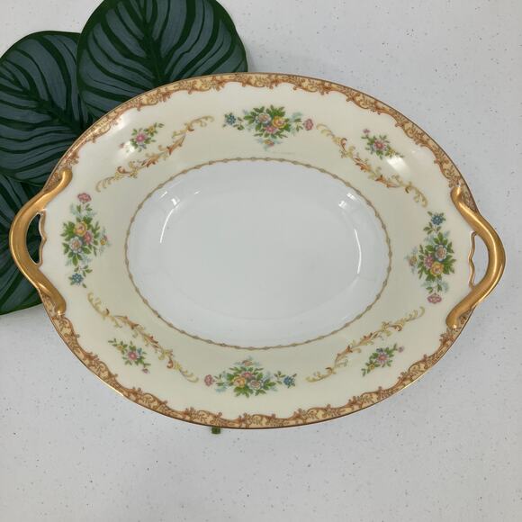 Noritake | Dining | Vintage Noritake Yellow Floral Pattern Oval Gold ...